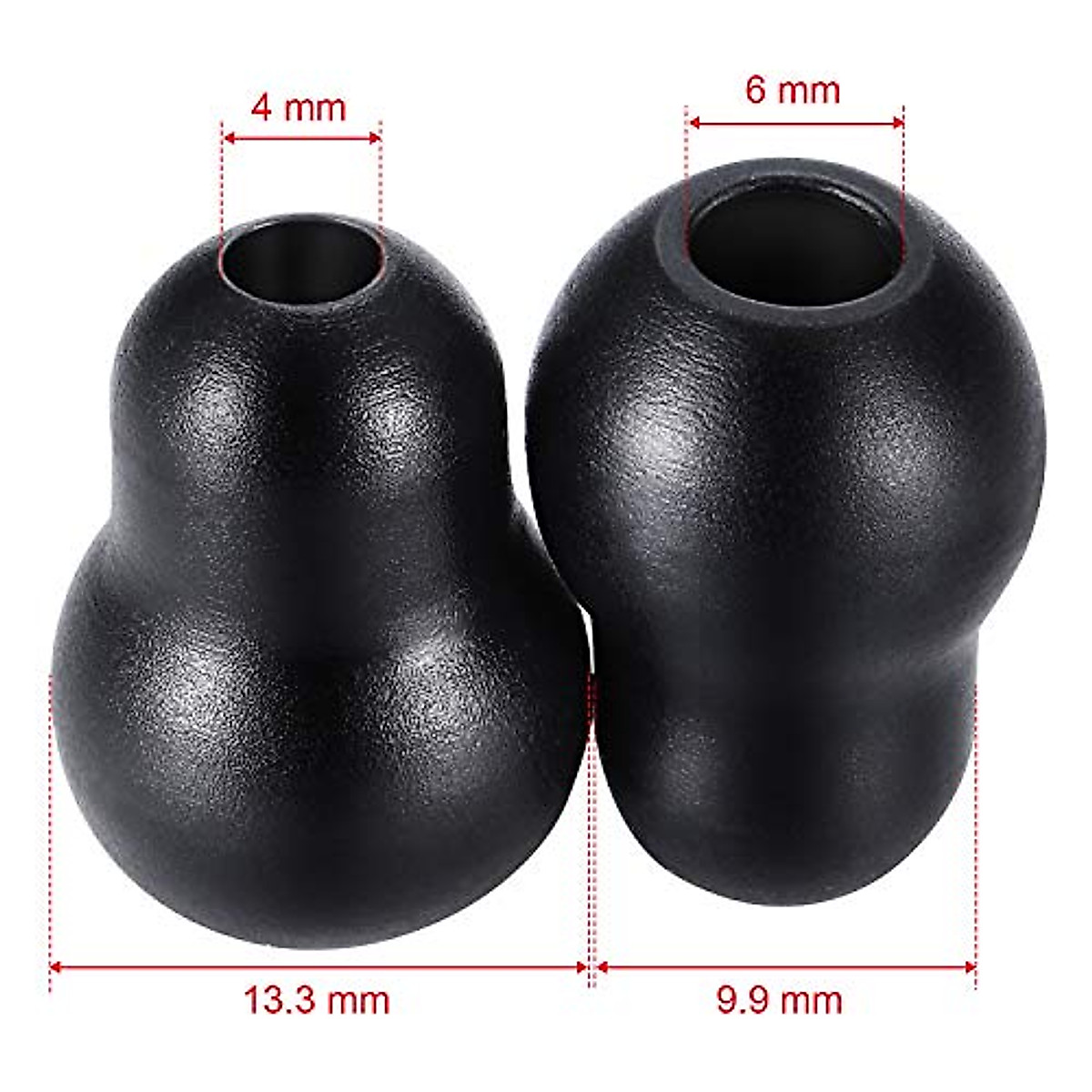 Stethoscope Replacement Earplugs - Universal Silicone Replacement Ear Tips for Stethoscope, Earbuds, Snap Tight Soft-Sealing Ear-Tips (Black and Gray, 24 Pieces)