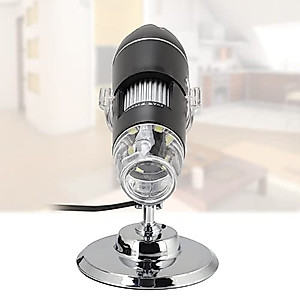 USB Microscope,1600X Digital Electron Microscope USB Video Camera 2MP 1600x1200 with 8 LED,High Speed DSP,Macro Lens,8 LED Magnification Endoscope Camera