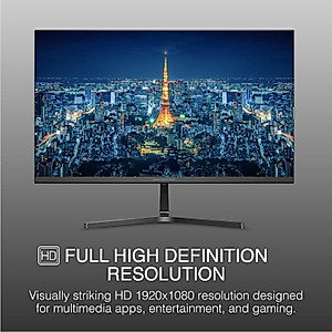 Packard Bell airFrame 21" FHD Monitor, 1920x1080, Ultrawide, VESA Mount, Tilt Adjust, HDMI/VGA, Slim Bezel, for Home, Office, and Light Gaming - 2 Pack