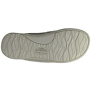 Dearfoams womens Melanie Colorblocked Microfiber Terry Thong Shoe Slipper, Sleet, Large US