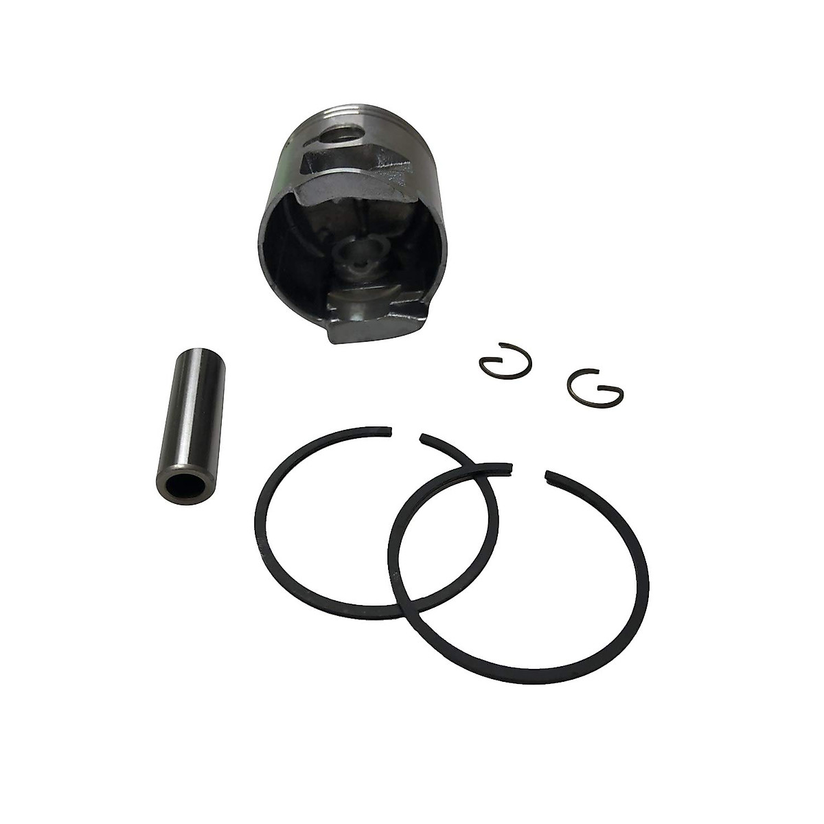 ENGINERUN 44MM Piston Piston Ring Kit Compatible with Husqvarna 150BF 150BT 350 BT Backpack Leaf Blower Parts Rep OEM 502849601