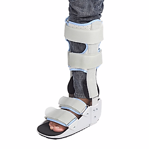 Orthopedic Walking Boot, Adjustable Breathable Ankle Protective Fracture Boot, Comfortable Air Walker Brace with Open Toe Design for Injured Foot, Ankle Sprain, Broken Toe, Ligament Injuries