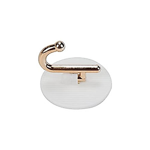 Pufguy Wall Mounted Hooks Self-Adhesive Hooks Wall Hangers Waterproof Hook Oilproof Hanger for Coat Towel Key Bathroom Kitchen-8pcs(White)