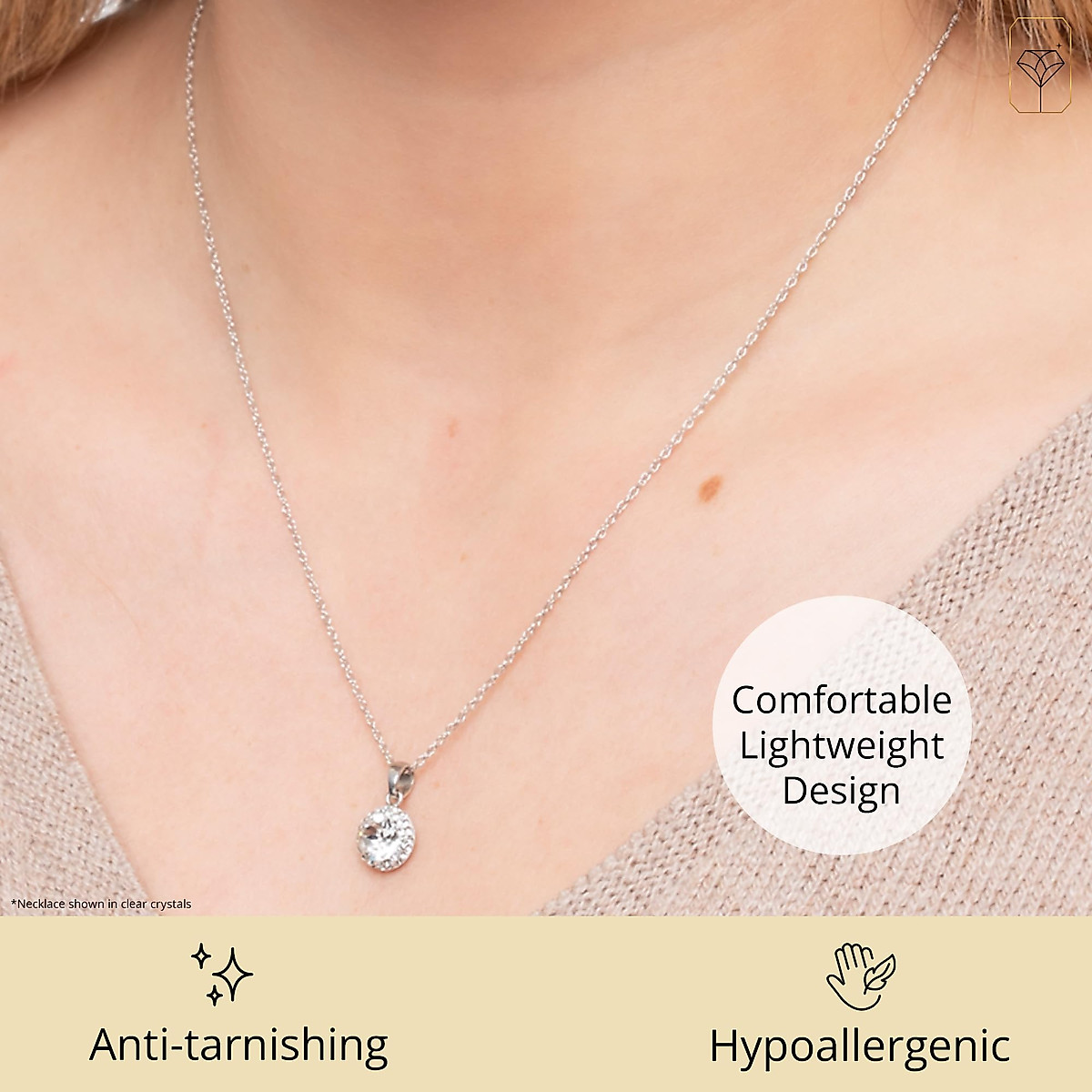 MAX + STONE Sterling Silver Crystal Halo Pendant Necklace, Pink, 18"