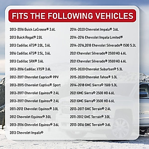 Replacement Flex Fuel Sensor, Compatible with Buick, Chevy, Cadillac, GMC - 2012-2021 - Replaces 13577429, 13507129 Lacrosse, ATS, SRX, Caprice, Equinox, Impala, Silverado 1500, Tahoe, Sierra 2500HD