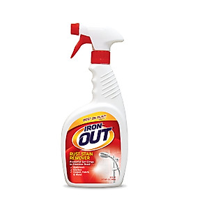 Iron OUT Spray Gel Rust Stain Remover, Remove and Prevent Rust Stains in Bathrooms, Kitchens, Appliances, Laundry, Outdoors, white