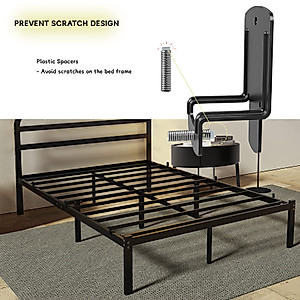 Homdock 6 PCS Non Slip Mattress Gaskets for Bed Frame/Anti-Slip Baffle/Mattress Gripper to Keep Mattress in Place/Elegant Black Finish