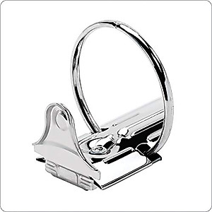 Cardinal Economy 3-Ring Binders, 1", Round Rings, Holds 225 Sheets, ClearVue Presentation View, Non-Stick, White, Carton of 12 (90621)