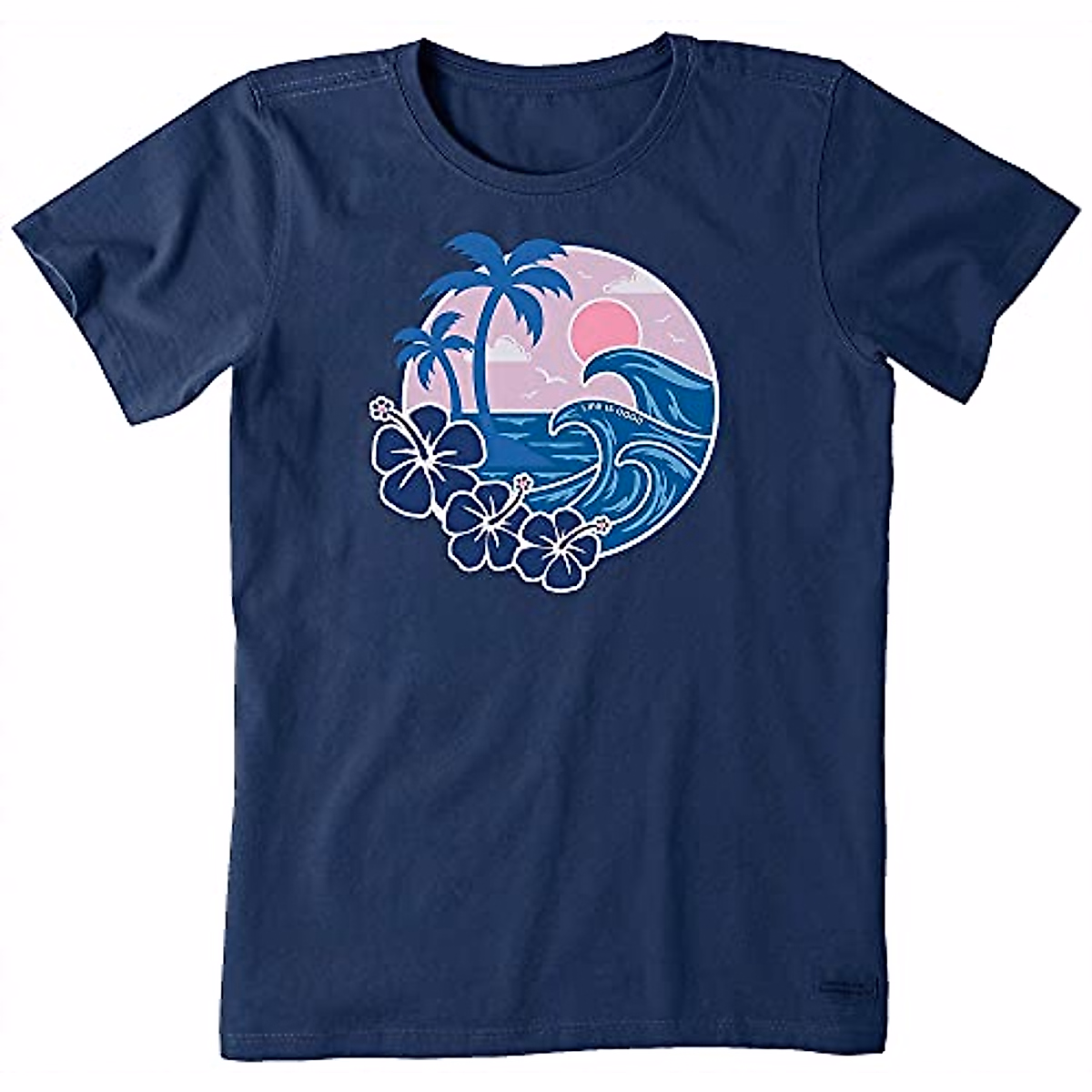 Life is good Womens Crusher, Darkest Blue, Medium