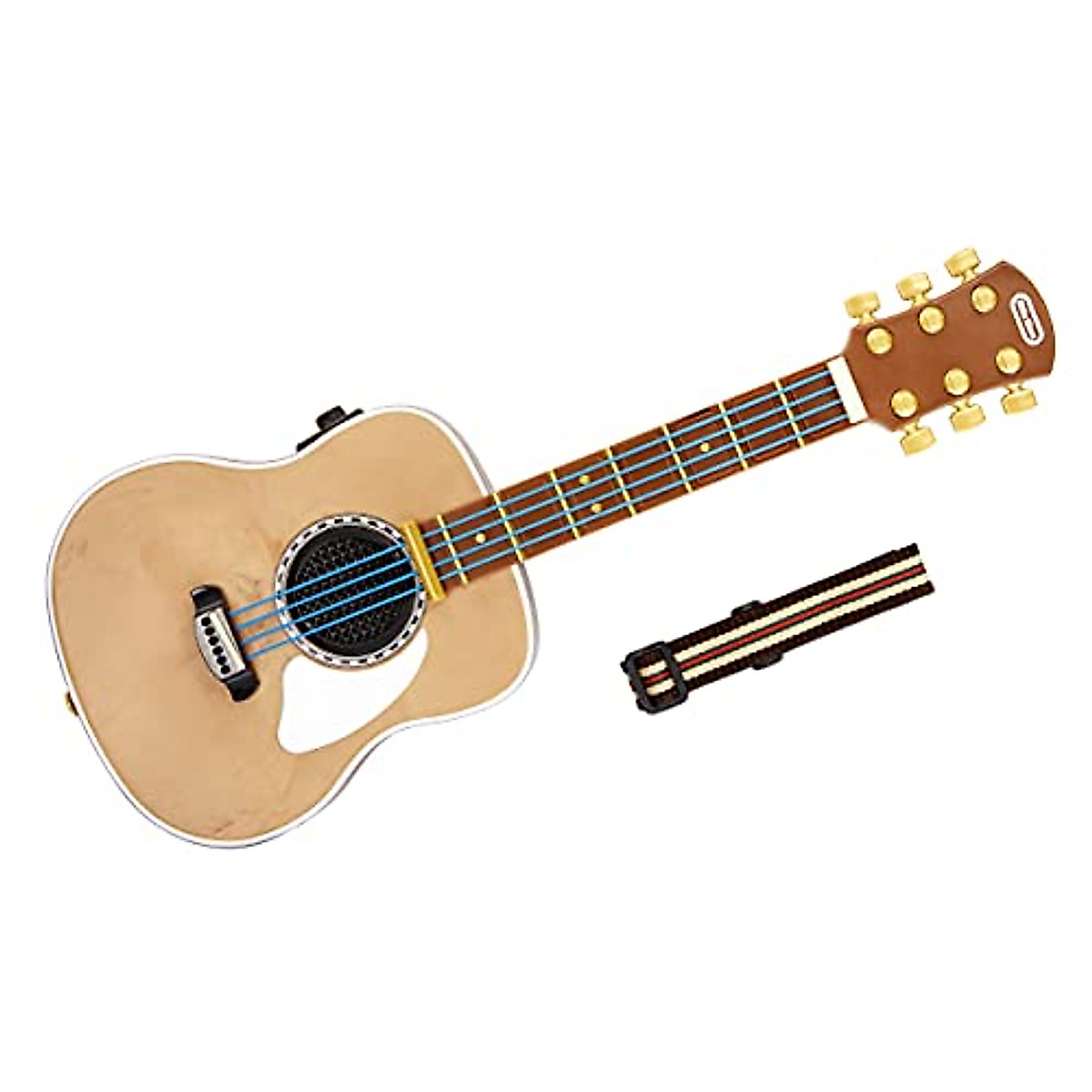 Little Tikes My Real Jam Acoustic Guitar with Strap, Musical Instrument with 4 Modes, Play Any Song with Bluetooth, Gift for Kids, Toy for Boys and Girls Ages 3 4 5+ Year Old