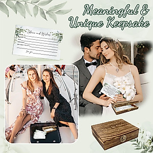 1DFAUL 60PCS Advice and Wishes Cards, Greenery Advice and Wishes for the Mr and Mrs, Advice Cards for Bridal Shower Decorations, Baby Shower, Retirement, Birthday Party