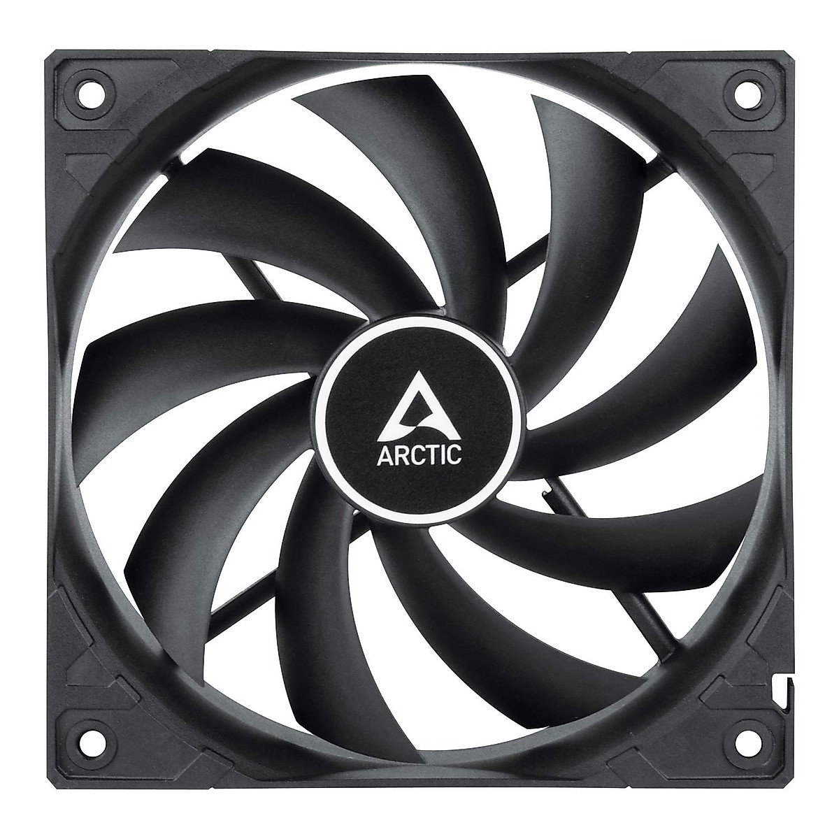 ARCTIC F12 PWM PST CO - PC Fan, 120mm Fan, PC Case Fan with PWM Sharing Technology (PST), Dual Ball Bearing for Continuous Operation, Computer, Fan Speed: 230-1350 RPM - Black