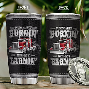 wowcugi Truck Driver Gifts Trucker Tumbler 20oz Stainless Steel Insulated Tumblers Coffee Travel Mug with Lid Truckers Gifts For Men Trucker Dad Gift For Birthday Fathers Day Christmas