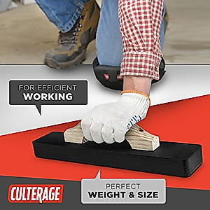 Culterage - Tapping Block [Incl. 20 Spacer] - Laminate Flooring Tools - Tapping Block for Vinyl Plank Flooring - Tapping Tool with Big Wooden Handle - Laminate Floor Tools - Tools for Vinyl Flooring