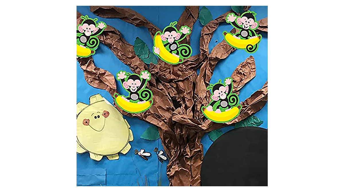 Monkey Cutouts & Name Tags: Classroom Decor & Party Supplies