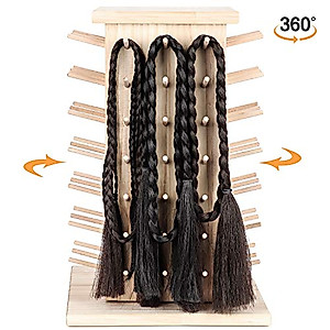 New brothread 84 Spools (DIY to be 93 Spools) 360° Fully Rotating Wooden Thread Rack/Thread Holder Organizer for Sewing, Quilting, Embroidery, Hair-braiding and Jewelry