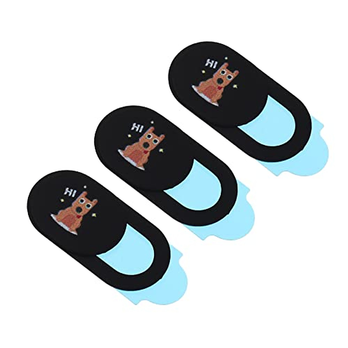 SOLUSTRE Computer Camera 3pcs Anti-Hacker Tablet Anti- for Laptop Cover Your Dog Computers Computer Hacker Phone Privacy Slide Cute Cellphones Creative Webcam Camera Pattern Patch Computers Laptops
