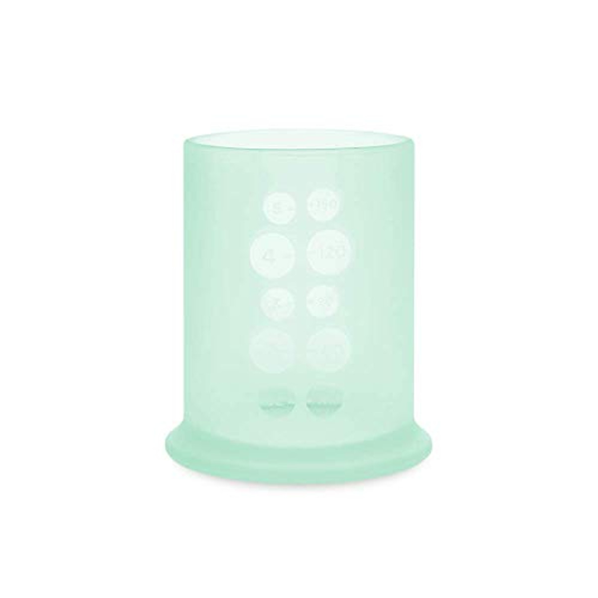 Olababy 100% Silicone Training Cup and Lid + Straw Bundle for Baby and Toddler(Mint)