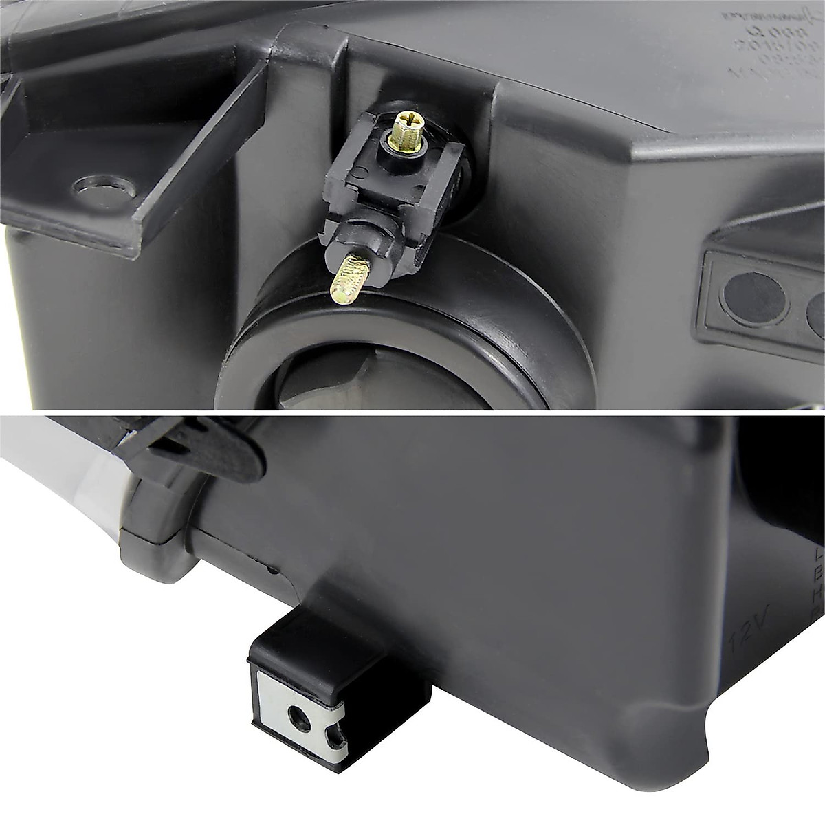 SPEC-D TUNING Headlights Chrome Compatible with 2005-2007 Ford Focus L+R Pair Head Light Lamp Assembly