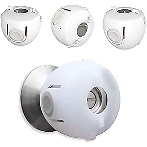 Door Knob Cover for Child Safety, Baby Proof Safety Locks for Doors, No Toxic Chemicals Passed Migration of Certain Elements Test EN71, No Tool Easy Install (4 Pack)