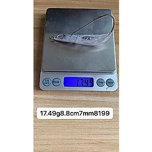 10PCS Unpainted Fishing Lure Blanks 17.49g 8.8cm with 7mm Free Fishing Eye Crankbait Baits Simulation Blank Body Clear Hard Baits Trout Salmon Minnow Lure Popper Lures Topwater Freshwater 8199