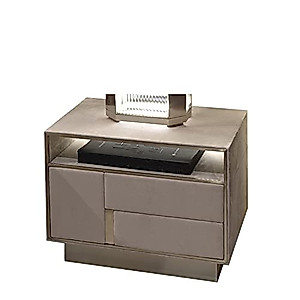 HIGOH Bedside Table Luxury Bedside Cabinet, Storage Cabinet, Corner Table, Living Room, Simple Bedside Cabinet