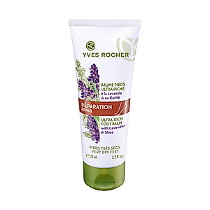 Yves Rocher Ultra Rich Foot Balm | Relieve Dry, Cracked Feet with Shea and Lavender | 2.5 fl oz