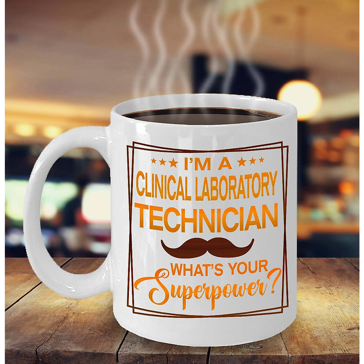 MONIZILUCKY Clinical Laboratory Technician Mug, Clinical Laboratory Technician Gift, Gift for Clinical Laboratory Technician Retirement - 11oz White Ceramic Coffee Mug - Christmas, Thanksgiving