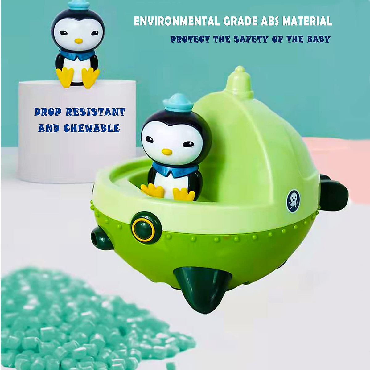 Crasoldiers GUP-E Toy, GUP Racers Vehicle Rescue Ship Pull Back,Includes Vehicle and Figure for Boys Girls Christmas Birthday Gifts (with Gift Box)