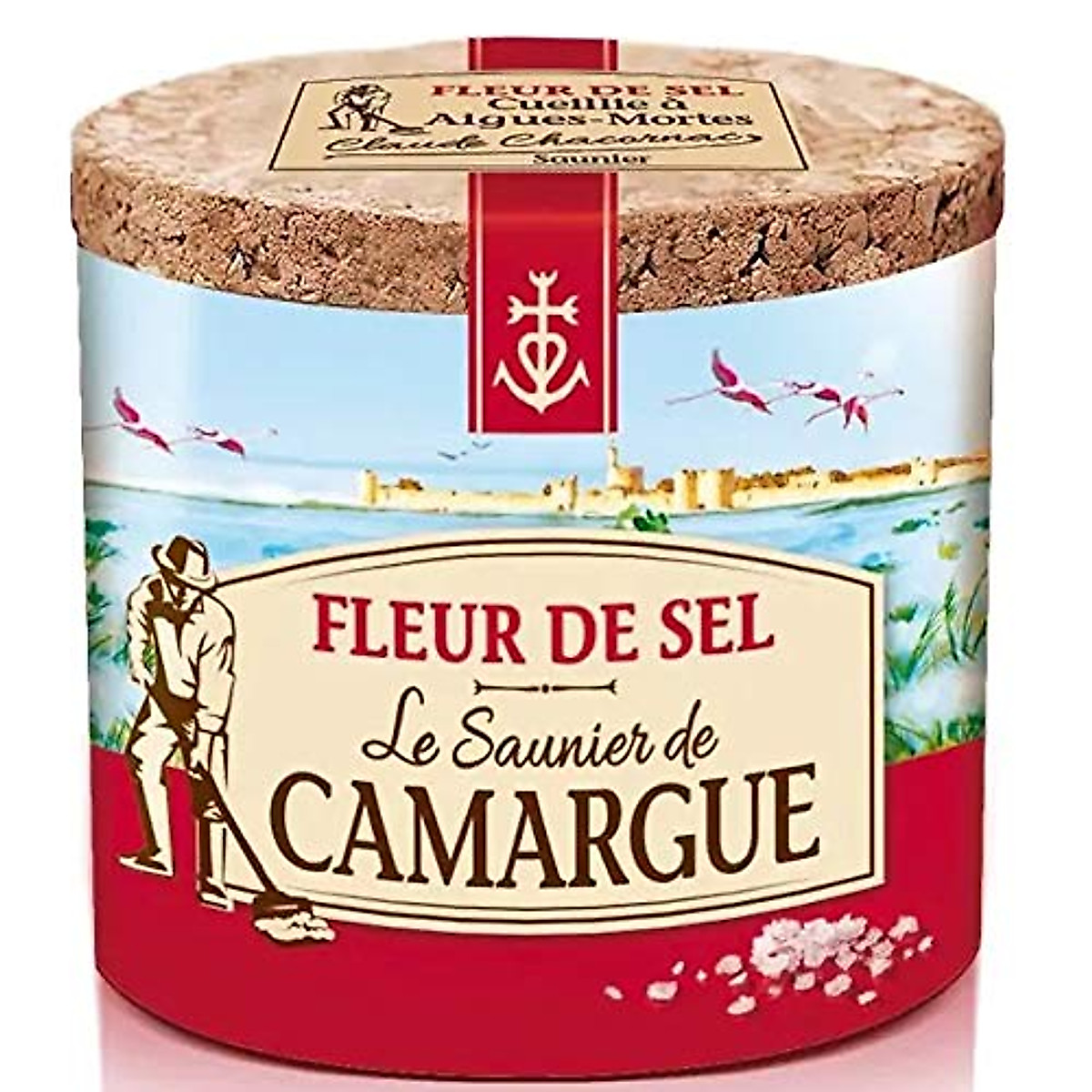 Le Saunier De Camargue Fleur De Sel Sea Salt, 4.4 Ounce Canisters (4 PACK)