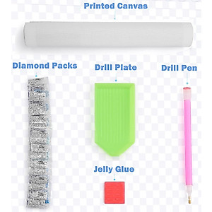 Apomelo Diamond Art Kit Football Super Football Bowl Diamond Art Painting Kit for Adults Football Soccer Sport Diamond Art Painting with Diamond Gem Art Crafts for Decor,12x16 inches