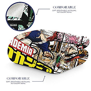 2PCs Blanket and Pillowcover Set, Super Soft Throw Blanket Micro Fleece Flannel Blanket Lightweight Blankets for Bed Sofa Couch 50x60 Inches