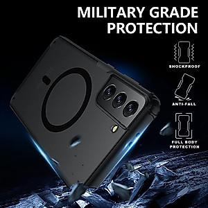 TIANNIUKE Magnetic Case for Samsung Galaxy S21 5G, Translucent Matte Anti-Fingerprint,Compatible with MagSafe,Slim Fit Shockproof Protective Phone Case for Galaxy S21 Case