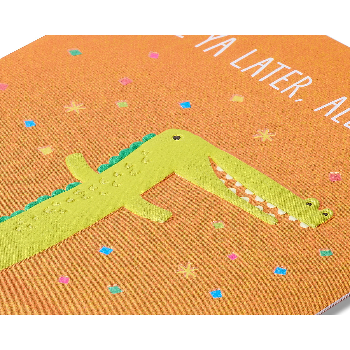 American Greetings Goodbye Card (See Ya Later Alligator)