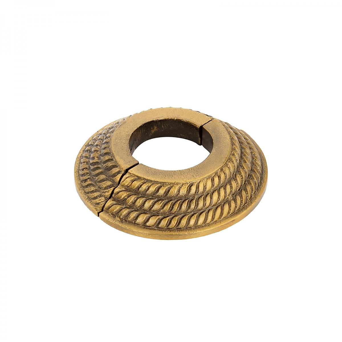 Renovators Supply Manufacturing Aluminum Escutcheon Plate 3.13" OD Escutcheon Lacquered Antique Gold Finish Radiator Flange