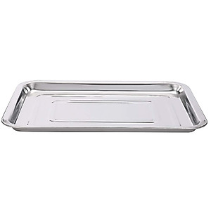 Tattoo Stainless Steel Tray,New Star Tattoo 3 Pack Stainless Steel Tattoo Trays 13 1/2" x 10" Dental Body Piercing Instrument Tool Flat for Tattoo Supplies