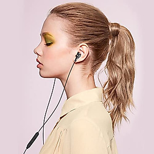 Earbuds Earphones with Microphone,5pack Ear Buds Wired in-Ear Headphones with 30pack Replacement Noise Islating Earplugs,Fits 3.5mm Interface for iPad,iPod,Mp3 Players,Android and iOS Smartphones