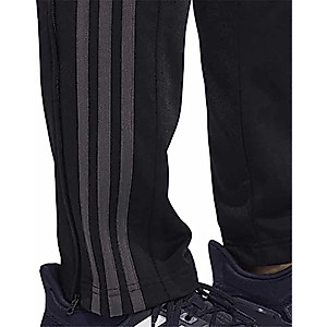 adidas Mens Midweight Essential Tricot Zip Track Pants (as1, Alpha, m, Regular, Regular, Black/Grey Six)