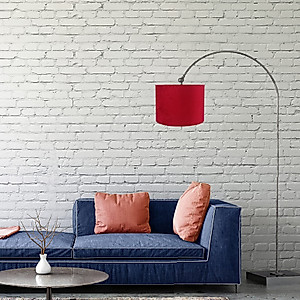 Lurrose Burlap Lamp Shade Chandelier Lamp Shades Drum Lampshade Modern Lamp Shades Table lamps Floor lamp Medium Drum Shades