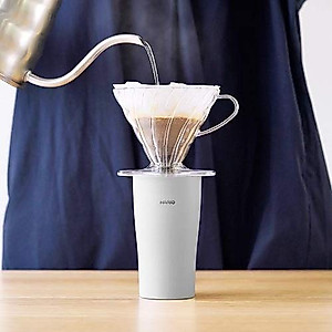 HARIO STF-300-GR Tumbler, Gray, 10.1 fl oz (300 ml), Thermal Tumbler with Lid