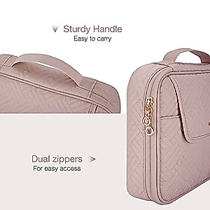 BAGSMART Electronic Organizer,Travel Cable Bag,Double Layer Tech Bag,Electronics Accessories Carry Bag for 9.7 inch iPad, Kindle, Power Adapter