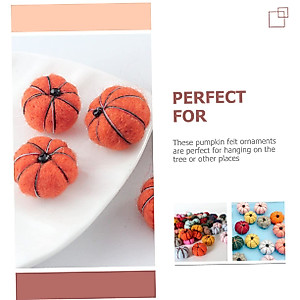 Abaodam 12pcs Felt Pumpkins Artificial Gourds and Pumpkins Pumpkin Table Centerpieces Artificial Pumpkins for Crafts Fall Party Ornament Thanksgiving Party Supplies Foam Accessories Autumn