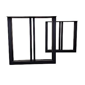 Metal Table Legs, Rectangular Columns Style - Any Size and Color