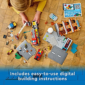 LEGO City Fire Brigade 60321 Building Set with Toy Fire Truck and Five Minifigures. Pretend Play Fire Engine Toy for Kids, Boys, and Girls Ages 7+