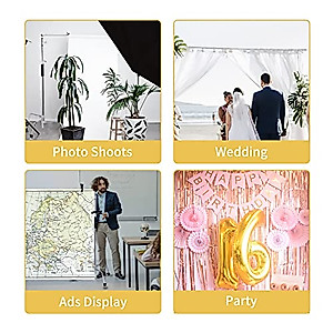 Pro Stainless Steel Telescopic Backdrop Crossbar Max Length 10 ft/3m Adjustable Background Support Cross Arm, Backdrop Pole for C Stand