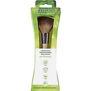 EcoTools Precision Blush Makeup Brush, Cheek Blush Brush, For Loose or Pressed Powder, Also Works With Bronzer, Eco-Friendly Face Makeup Brush, Vegan & Cruelty-Free, Synthetic Bristles, 1 Count