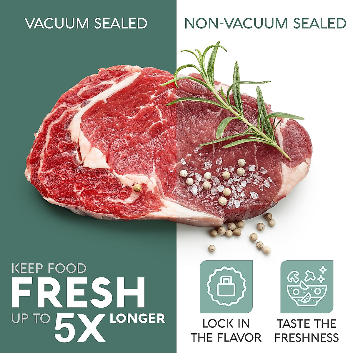 Avid Armor Vacuum Sealer Bags 200 Pint 6x10" Size for Food Saver, Seal a Meal Vac Sealers, BPA Free, Heavy Duty, Meal Prep and Sous Vide Vacume Safe, Universal Designed Food Storage Bag