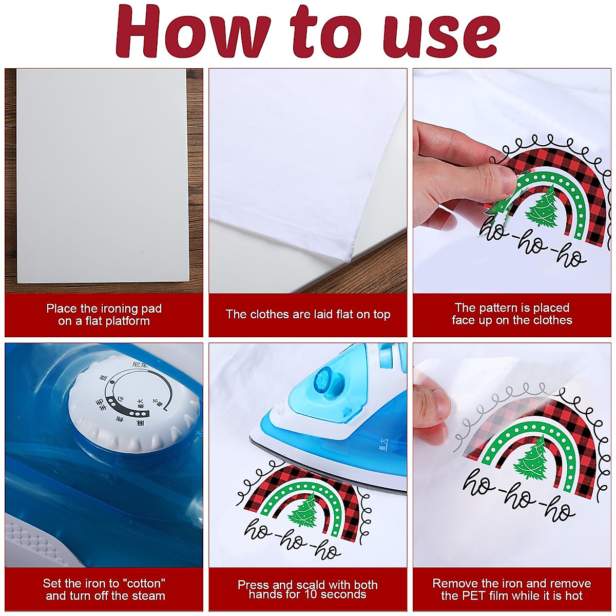 Dilunave 60 Sheets Christmas Iron on Transfers Santa Claus Patches Stickers Washable Heat Appliques Thermal Transfer Stickers for Shirt Cloth DIY Crafts Party Favors(Truck)