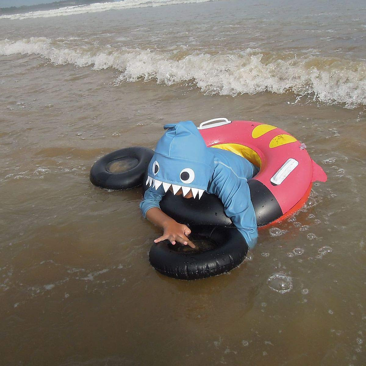 MC TTL Swimming Float Black Mouse Cartoon Kids Baby Swimming Ring Inflatable Pool Floating Round Pool Children Toy Float Thick