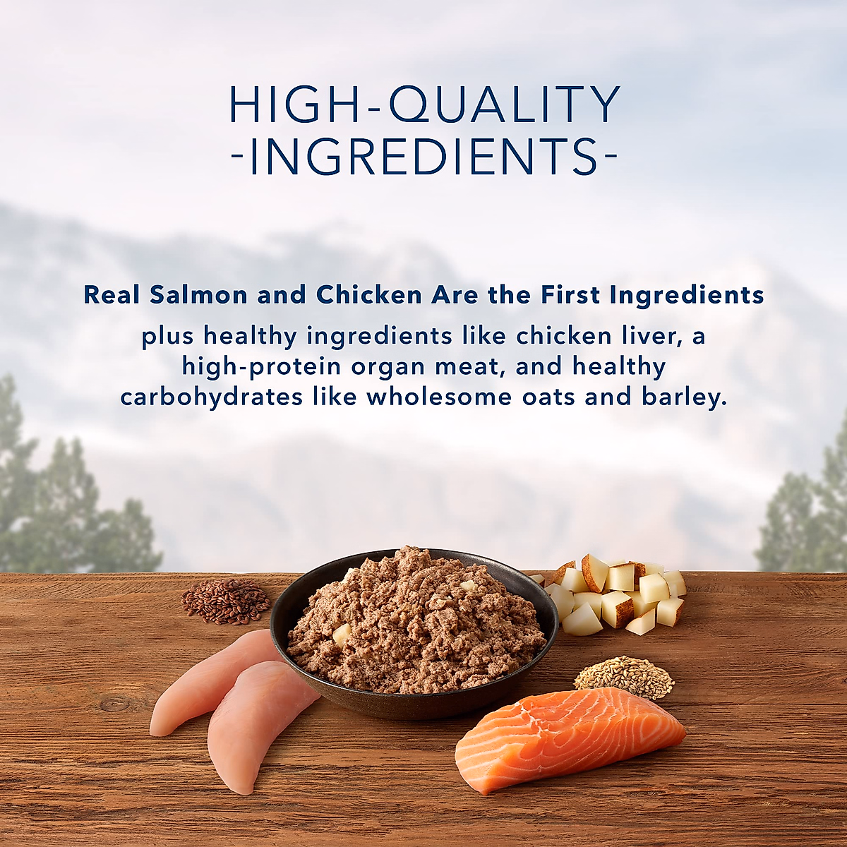 Blue Buffalo Wilderness High Protein Natural Adult Wet Dog Food Plus Wholesome Grains, Chicken & Salmon Grill 12.5-oz Cans (Pack of 12)